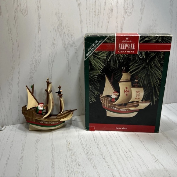 Hallmark | Holiday | Hallmark Keepsake Santa Maria Ship Christopher ...